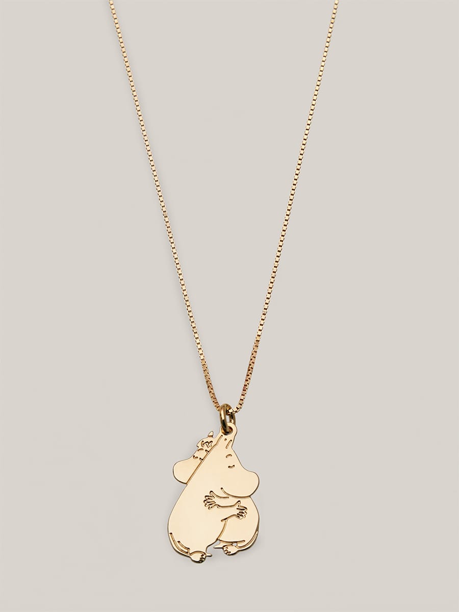 Moomin® Necklace HUGGING MOOMINS + MoominTroll® 3D pendant – MALAIKARAISS